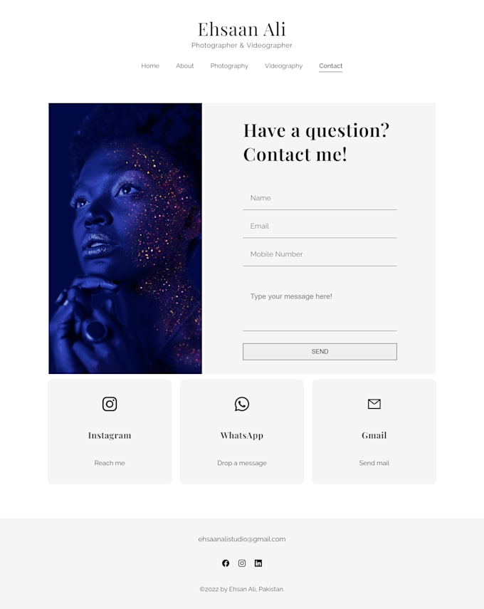 Build and design your responsive portfolio react web application by I_m ...