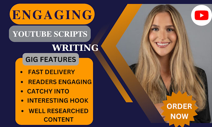 Write engaging and unique youtube scripts and video scripts by Mary ... Write engaging and unique youtube scripts and video scripts by Mary ...