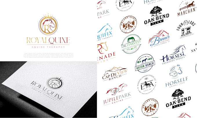 Design equestrian equine horse dog and animal pet farm logo by Haszart ...