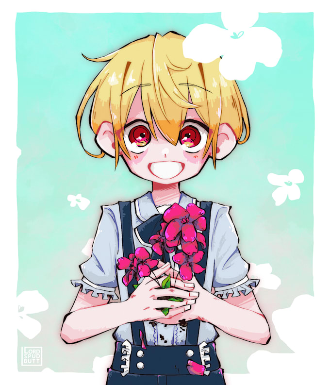 Draw cute anime style portraits, ocs, and fan art by Lordspudbutt | Fiverr