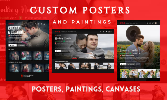 Design a custom netflix movie poster
