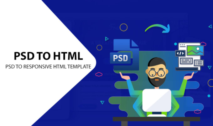 Convert any file to a front end website using html css and javascript ...
