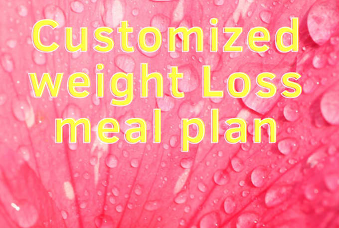 Customized weight loss meal plan by Mehwish208 | Fiverr