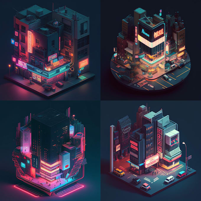 Generate amazing 32bit isometric art based on your words by ...