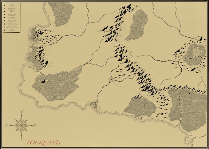Draw you a custom rpg fantasy map in a classic style by Filipniec | Fiverr