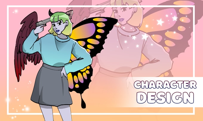 Draw your character design by Shestyshark | Fiverr