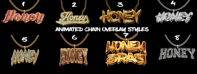 Create a animated or non animated twitch name chain overlay by Theehb ...