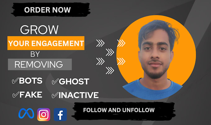 Unfollow your instagram followings and remove instagram fake,bot,ghost ...