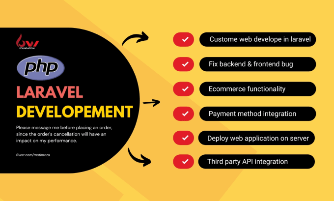 Develop and bug fix any website using php and laravel by Motinreza | Fiverr Develop and bug fix any website using php and laravel by Motinreza | Fiverr