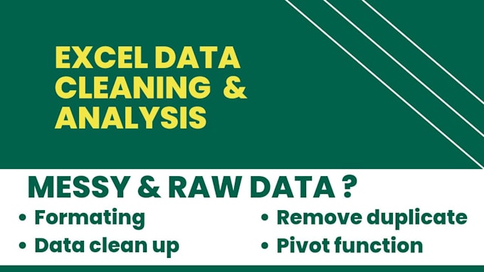 Clean your excel data and perform data analysis by N_bharath_n | Fiverr