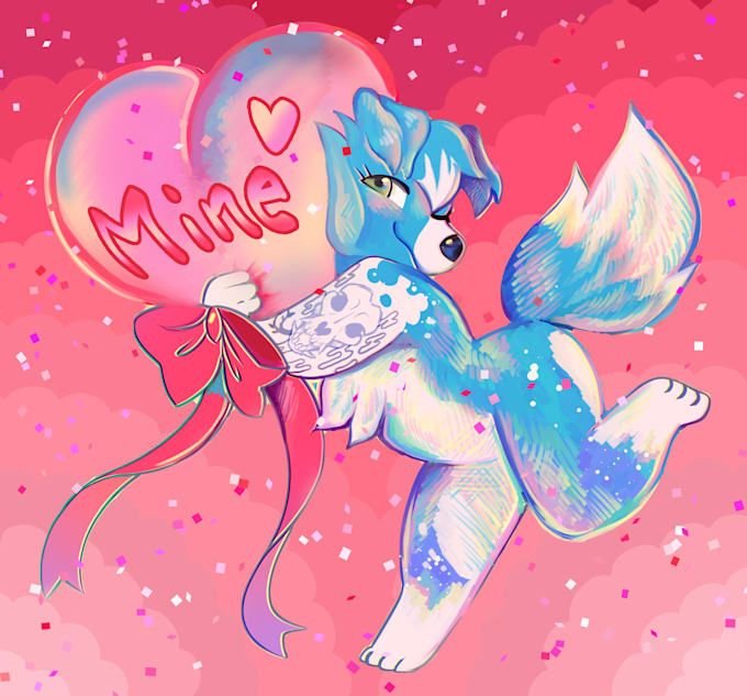 Draw your oc in my unique rainbow style by Pixiehellpuppy | Fiverr