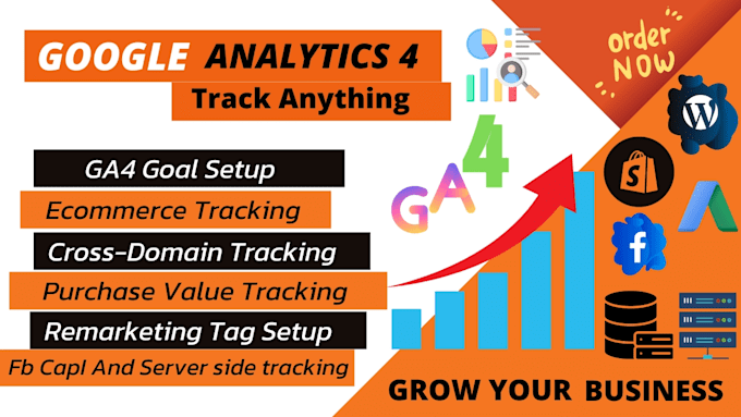 Fix or setup google analytics 4 and ga4 ecommerce tracking with tag manager by Shohagarif | Fiverr