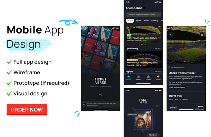 Create mobile app ui and website ui design by Onkarp898 | Fiverr