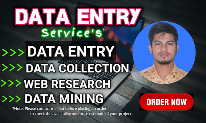 Data entry, data mining, internet research and copy paste by Abir224 | Fiverr