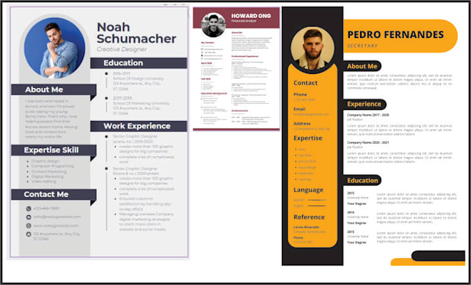 Be your professional resume maker, design and edit your cv by ...