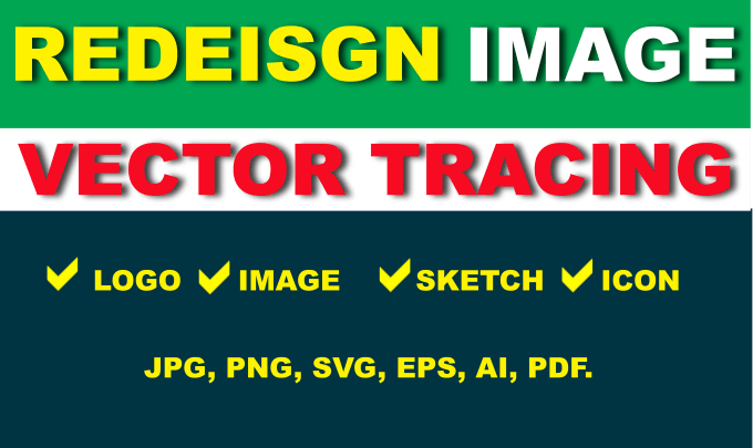 Do manual vector tracing, redesign image, vectorize sketch by ... Do manual vector tracing, redesign image, vectorize sketch by ...