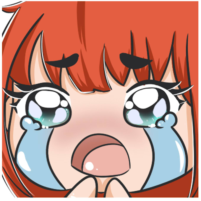 Paint crying emote for twitch by Teryriina | Fiverr