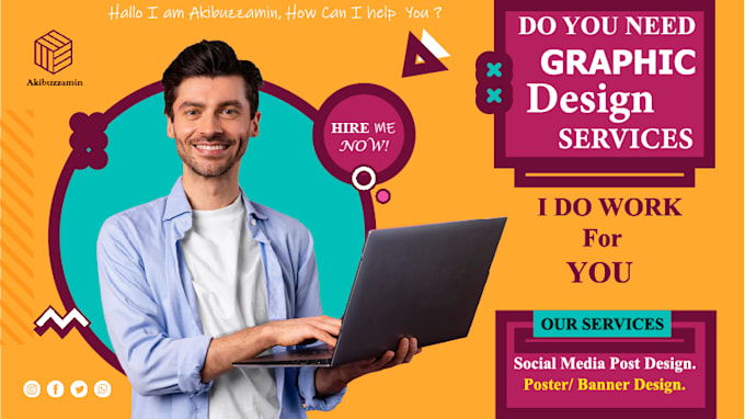 Design your perfect professional graphic design services by Akibuzzamin ...