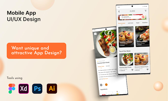 Design creative mobile app ui ux for ios and android by Yeasinarafat153 | Fiverr