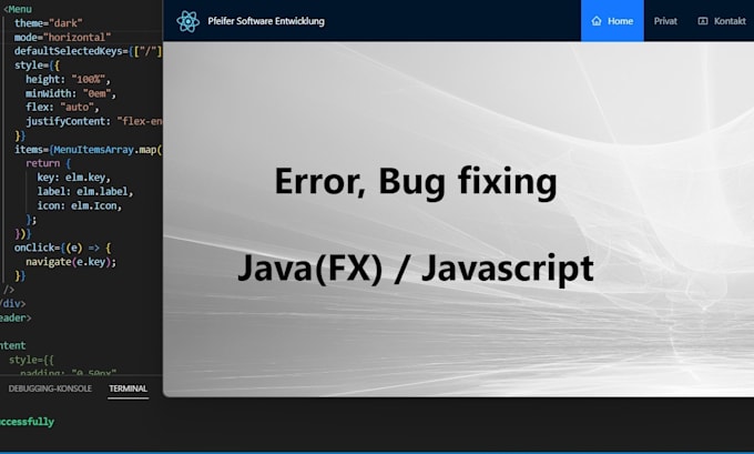 Fixing errors, bugs and issues in html, java, javascript or react ... Fixing errors, bugs and issues in html, java, javascript or react ...