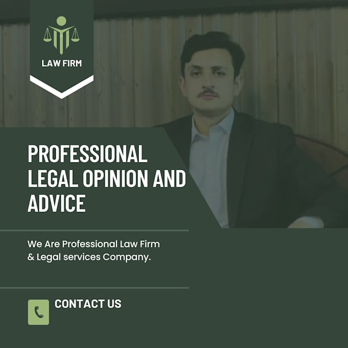 Provide legal services as well as legal advice by Khanadv | Fiverr