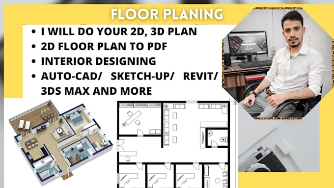 Draw your floor plan 2d,3d by Iamsubur | Fiverr