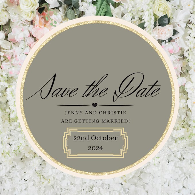 Design your perfect wedding invitations by Livviefewings | Fiverr