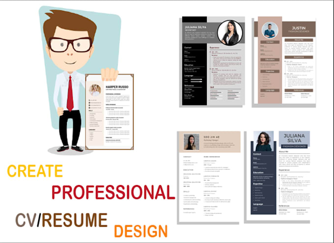Design a professional infographic cv resume design by Afaq_designer_ | Fiverr