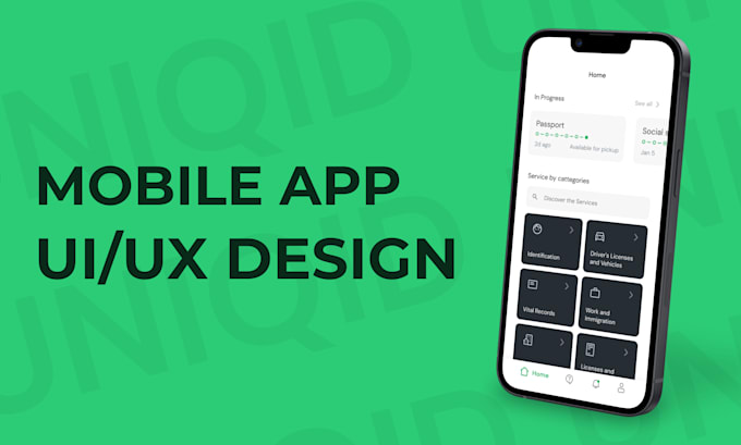 Design ui ux for mobile app with figma, sketch or adobe xd by Viktor ...