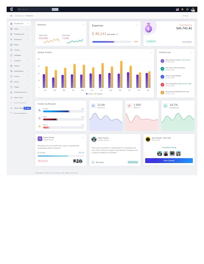 Create unique interfaces for your laravel web app by Yamaankhan | Fiverr