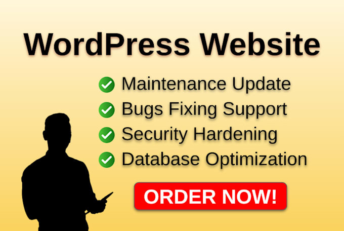 Do wordpress maintenance update and wordpress cleanup by Fashionsoft | Fiverr