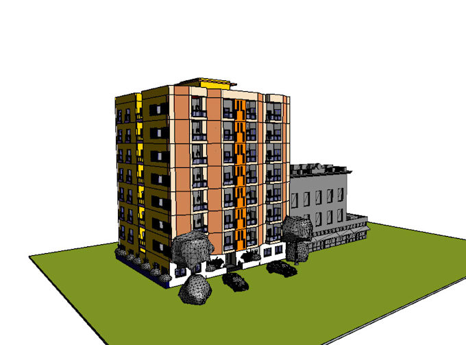 Convert your 2d floor plan to 3d model in revit or sketchup by Toure_archi | Fiverr