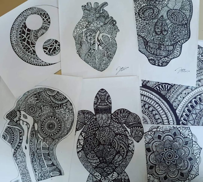 Create doodle art handcrafts fast by Arammadre | Fiverr