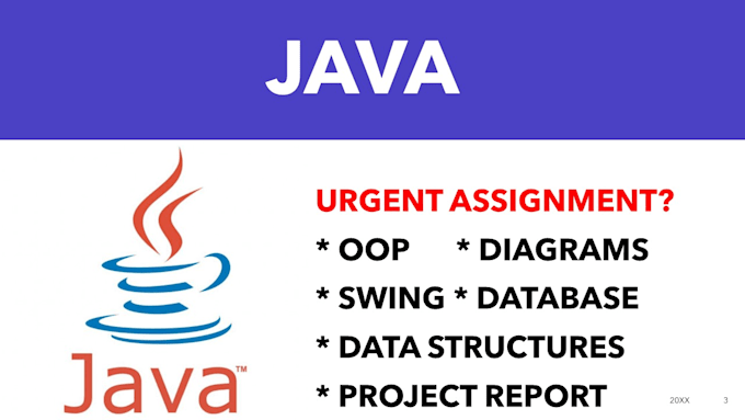 Do java assignments and projects by Alimalikpsx | Fiverr