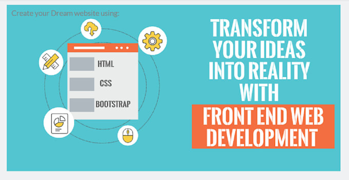 Be your front end web developer using html, css and bootstrap by Wizzy ...