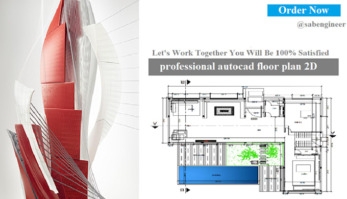 Draft professional autocad floor plan by Sabengineer | Fiverr