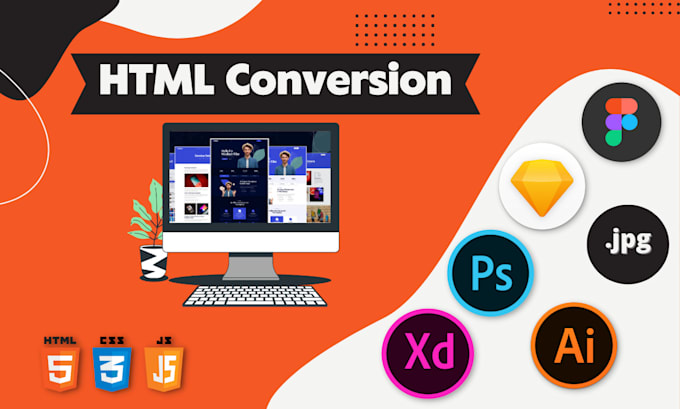 Do professional psd, figma or pdf to high quality html conversion by Shakibprodhan01 | Fiverr