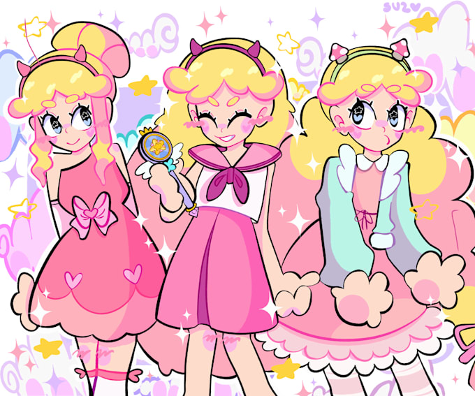 Do a half body drawing by Krowona | Fiverr