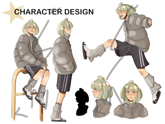 Draw your ocs in digital art in my style by Whe0ngzn | Fiverr