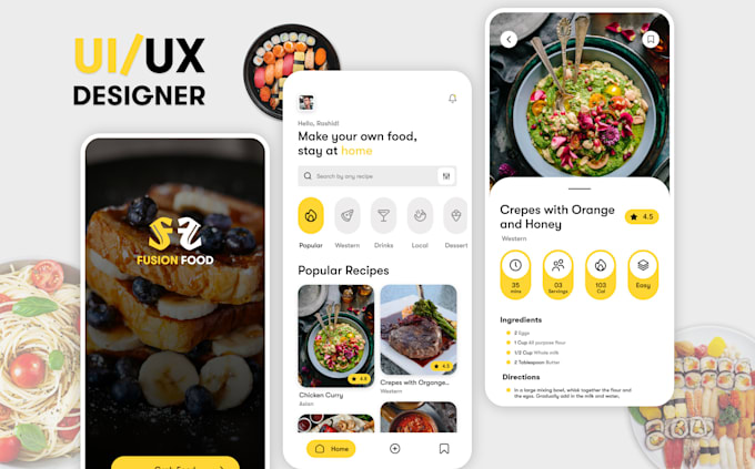 Design quality ui and ux design, app design by Rashidmahmood87 | Fiverr
