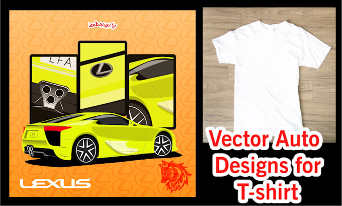 Make detailed vector art of your car by Zikererrehman | Fiverr
