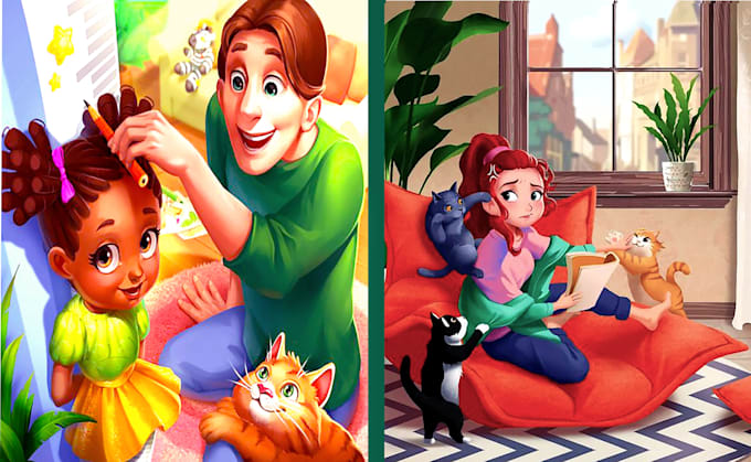 Art children story book illustration by Ruby_maya2 | Fiverr