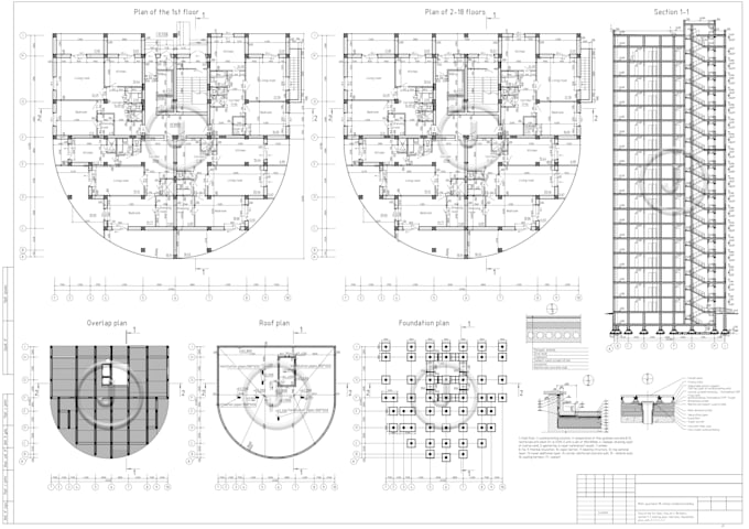 Plans, sections, facades, diagrams, 3d models, design by Julia6006 | Fiverr