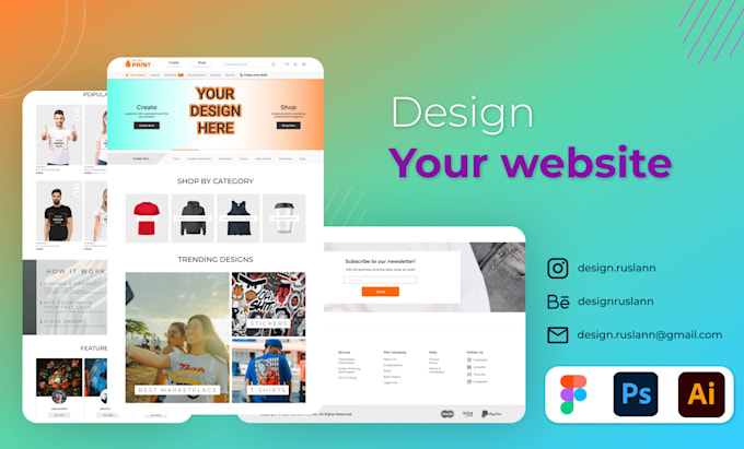 Ui ux design of mobile apps and websites by Ruslann158 | Fiverr