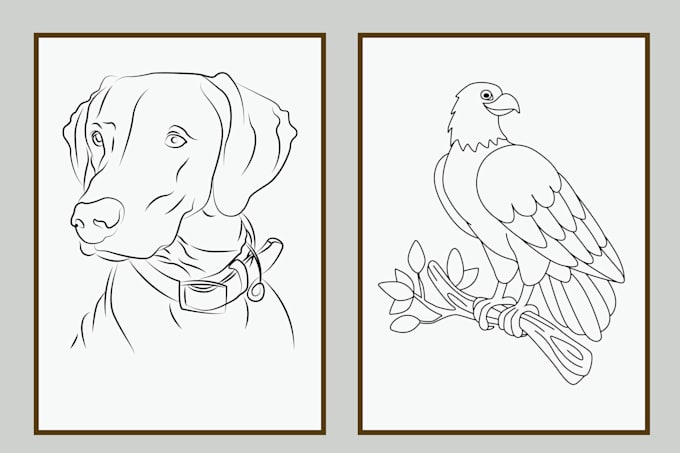 Draw awesome your cat, dog, and pet animal line art in 12 hours by ...