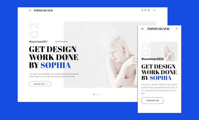 Create a responsive landing page with html css and js by Moh_zaoui | Fiverr