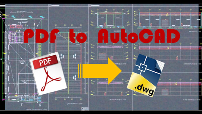 Do professional autocad services for pdf to dwg conversion by Egebrsn ...