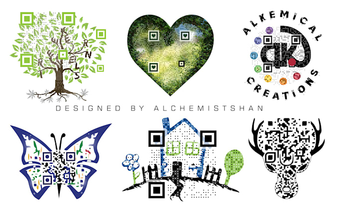 Create custom qr code design with your logo by Ahmedelkholy | Fiverr