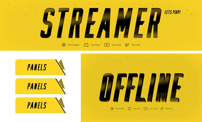 Design custom twitch graphics, overlay, screens, panels by Clsssc | Fiverr