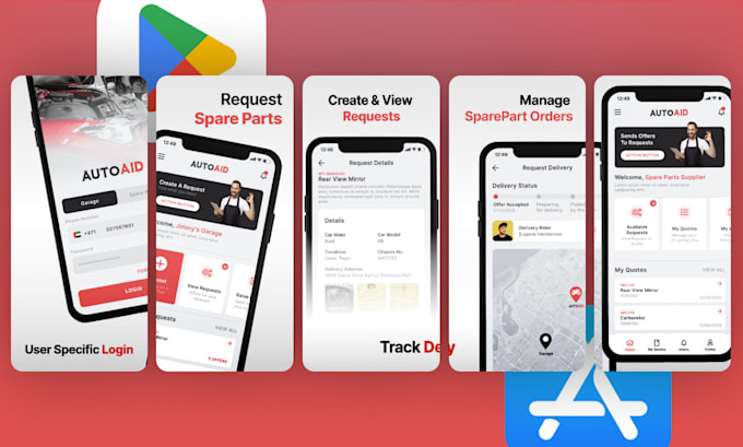 Design app screenshots for playstore and appstore by Mohammedrh | Fiverr